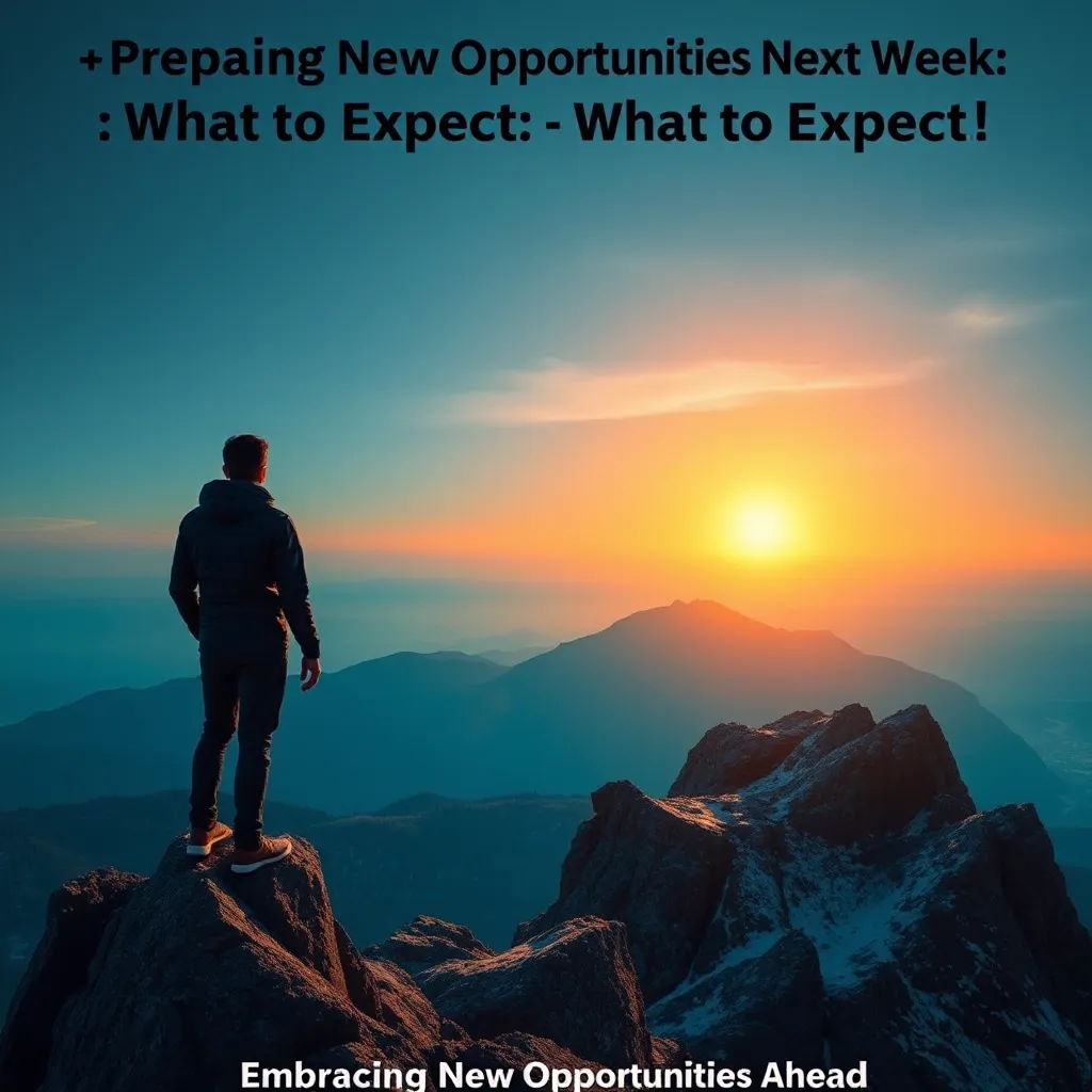 Prepare for Opportunities Next Week: What to Expect - DigiTokio