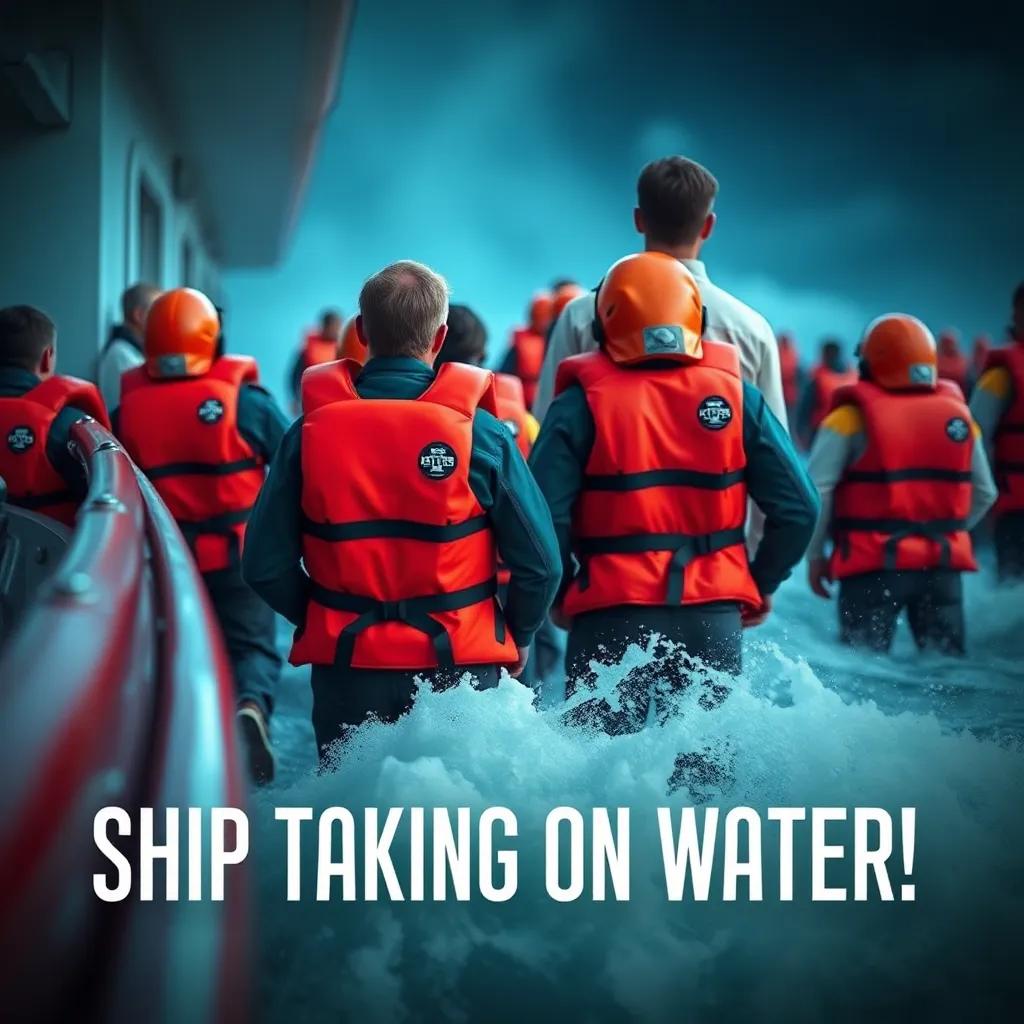 Ship Taking on Water: Urgent Need for Life Jackets! - DigiTokio