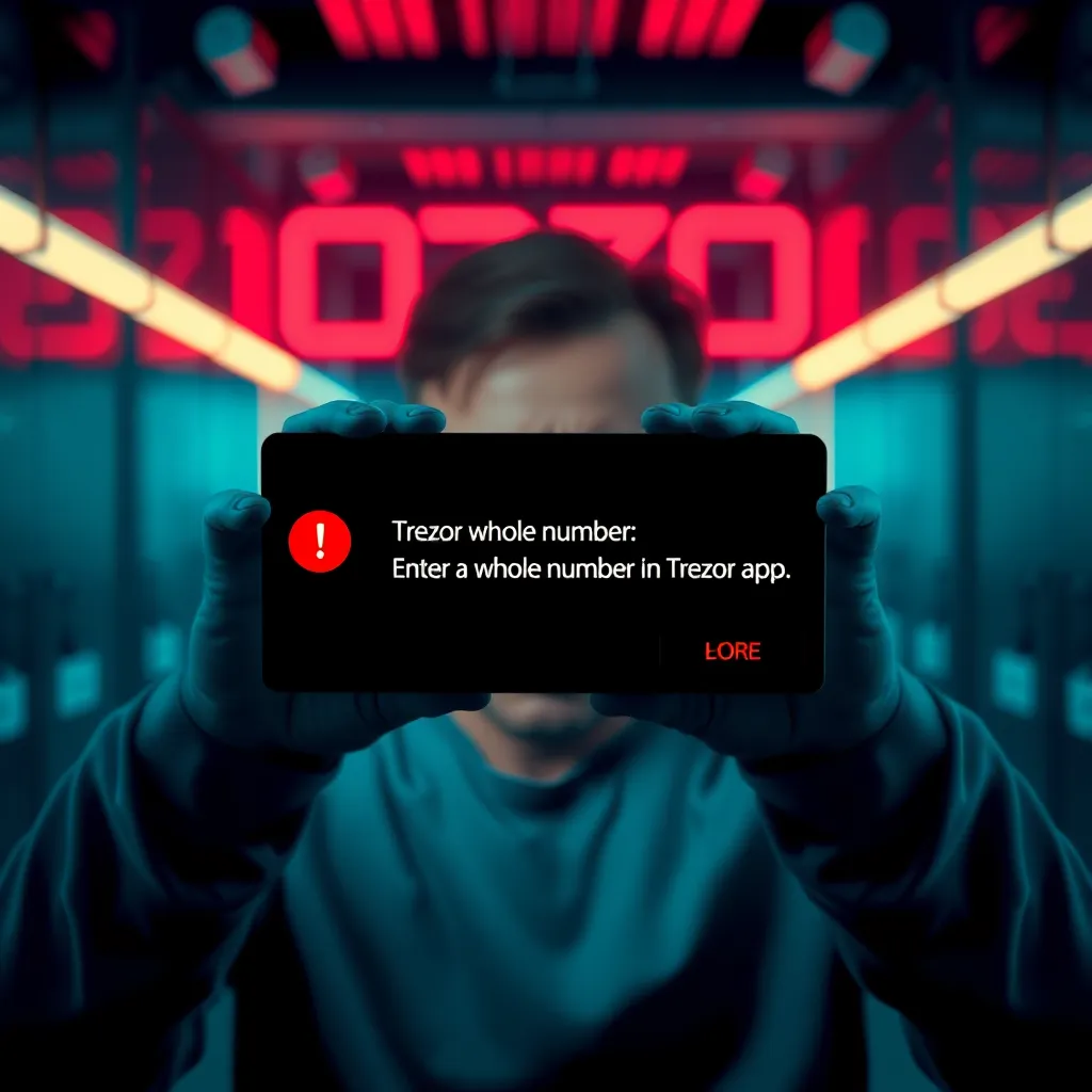 Weird Error: Enter a Whole Number in Trezor App - DigiTokio